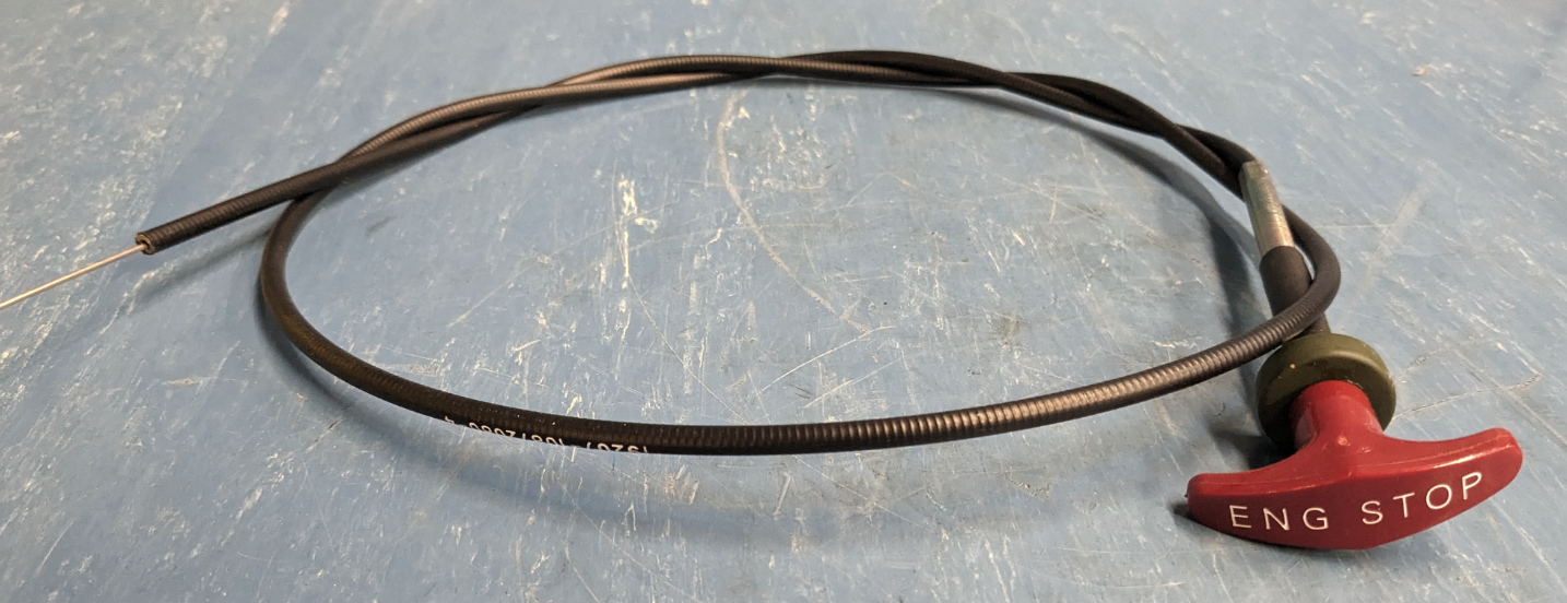 Engine Shutdown "Eng Stop" Cable Push Pull Control Assembly 49" M35 ...