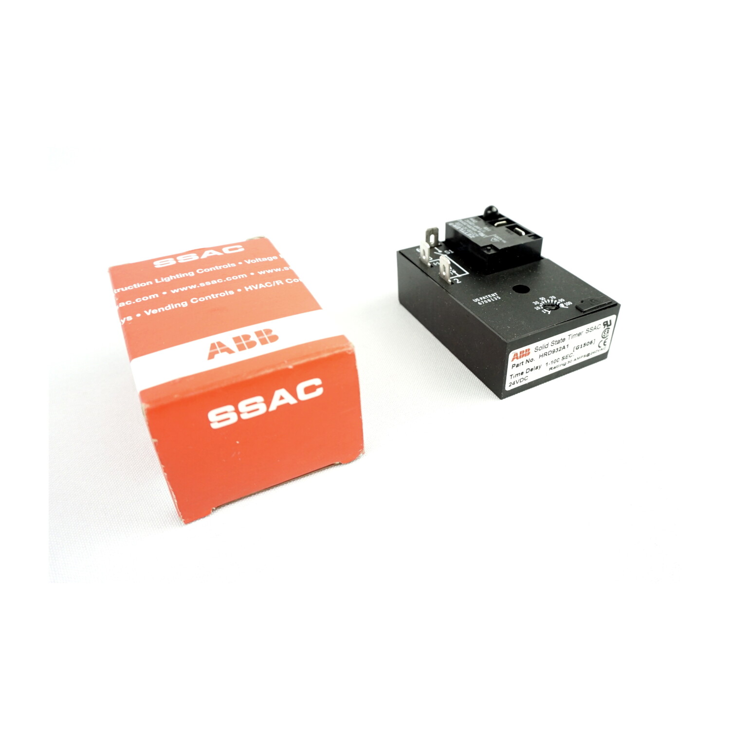 ABB Solid State Timer SSAC HRD932A1 24VDC 1-10C Sec Delay, 30Amps ...
