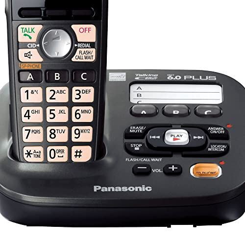 Panasonic DECT 6.0 Plus Cordless Amplified Phone with Digital Answering ...