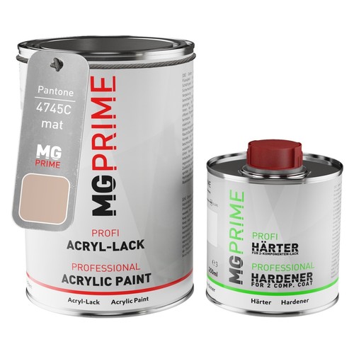 Pantone 4745C Brown mat peinture acrylique 1,5 Litres 1500 ml ...