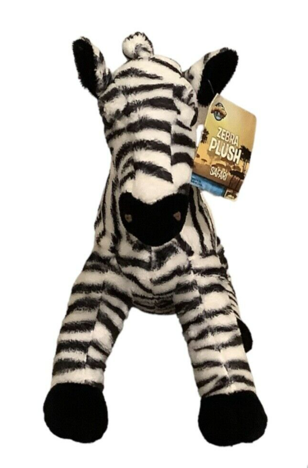 Animal Planet Zebra 14 Inch Black White Plush San Diego Zoo NWT | eBay