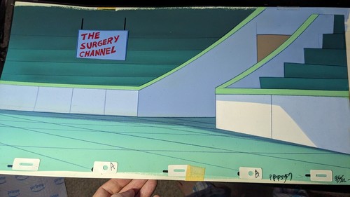 Animation Cel Background Production Art vtg cartoons Network DEPATIE ...