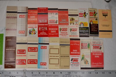 Vintage Matchbook Cover Ramada Inns Roadside Hotel Uncle Ben's Kitchen ...