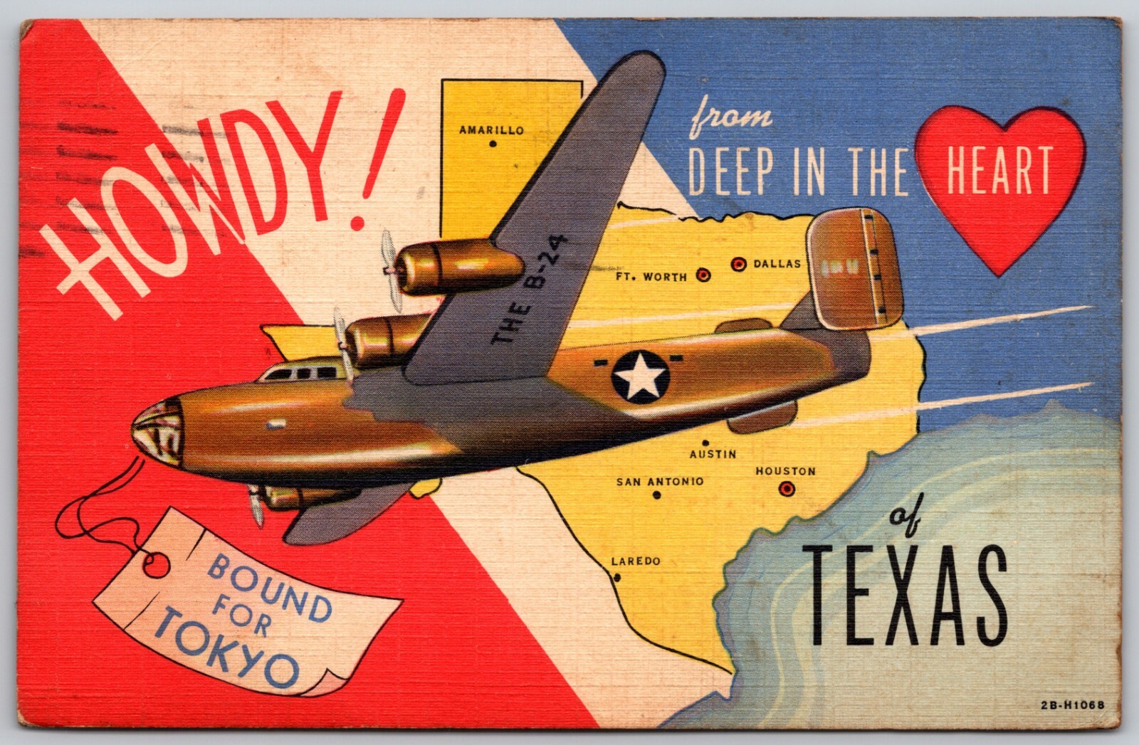 Howdy! from Deep In The Heart of Texas - Bound for Tokyo - 1942 ...