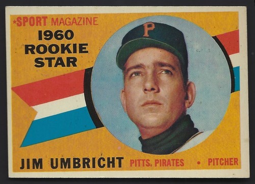 1960 Topps Jim Umbricht RC Pittsburgh Pirates #145 | eBay