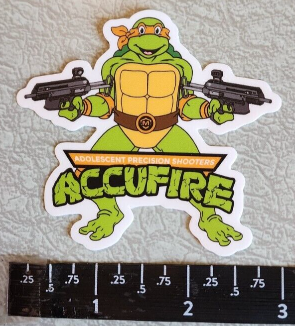 Accufire Adolescent Precision Shooters Michelangelo TMNT Vinyl Decal ...