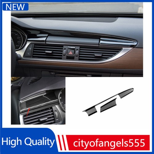 For Audi A6 A7 S6 S7 2012-2018 Black Titanium Center Console Dash Strip ...
