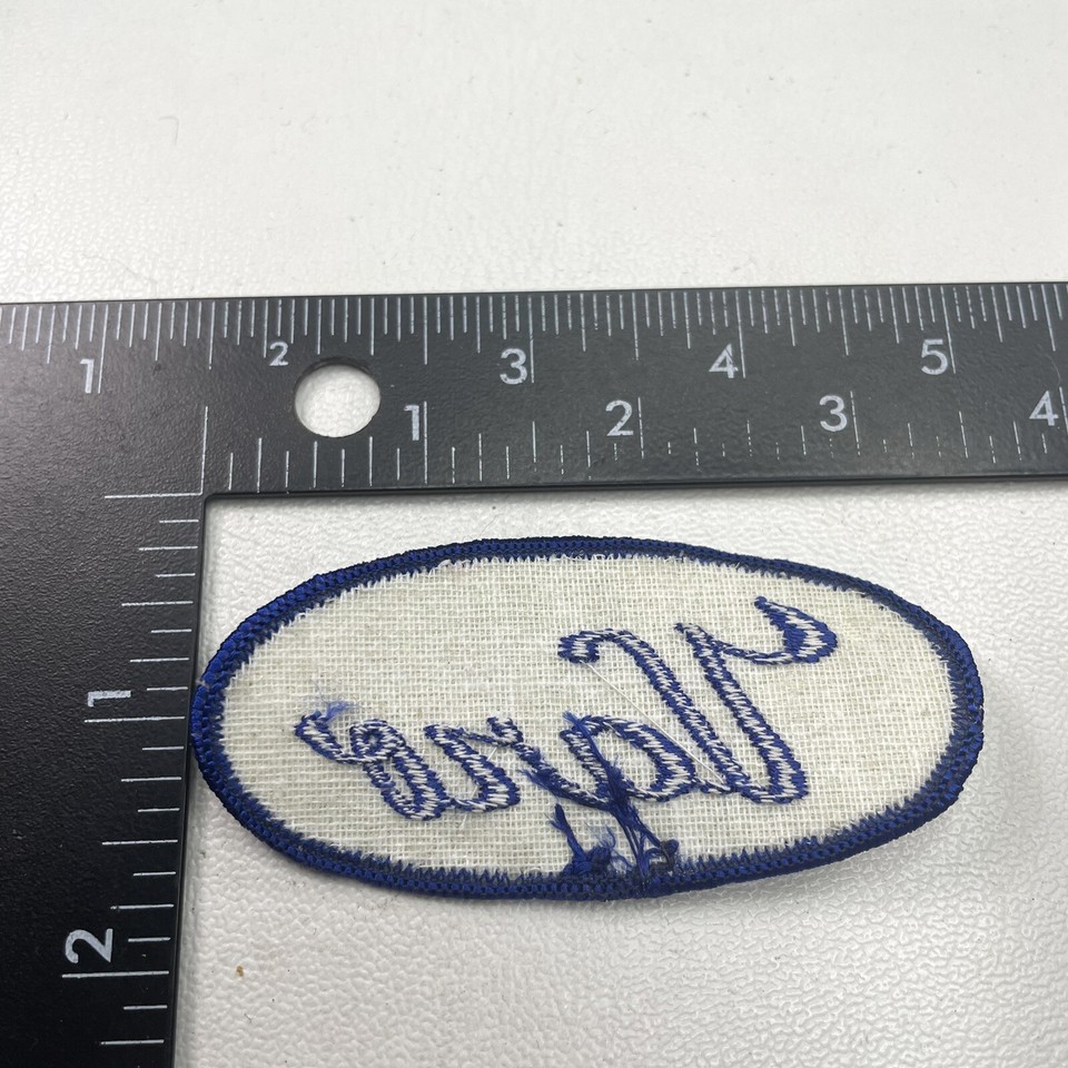 Vintage Uniform Patch Name VARO Blue Letter Patch In Cursive 25F2 | eBay