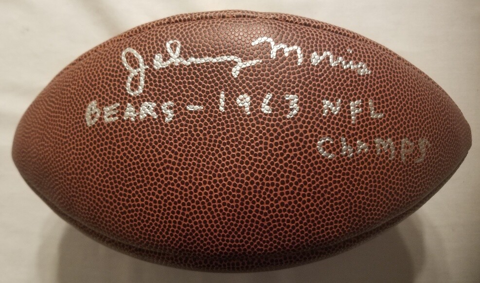 Johnny Morris Autographed NFL Duke Replica Football (BAS) | eBay
