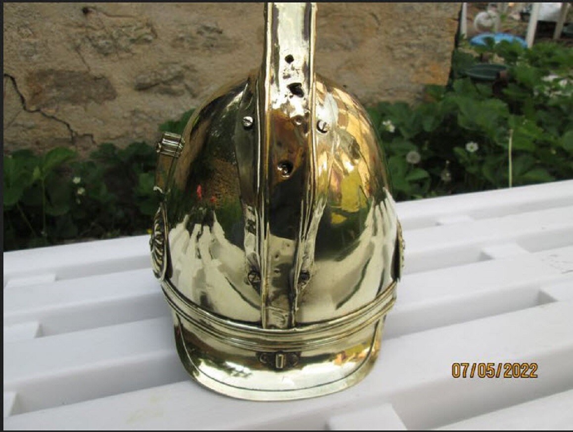 1800s French Cuirassier Dragoon Cavalry Helmet Firefighter Sapeur ...
