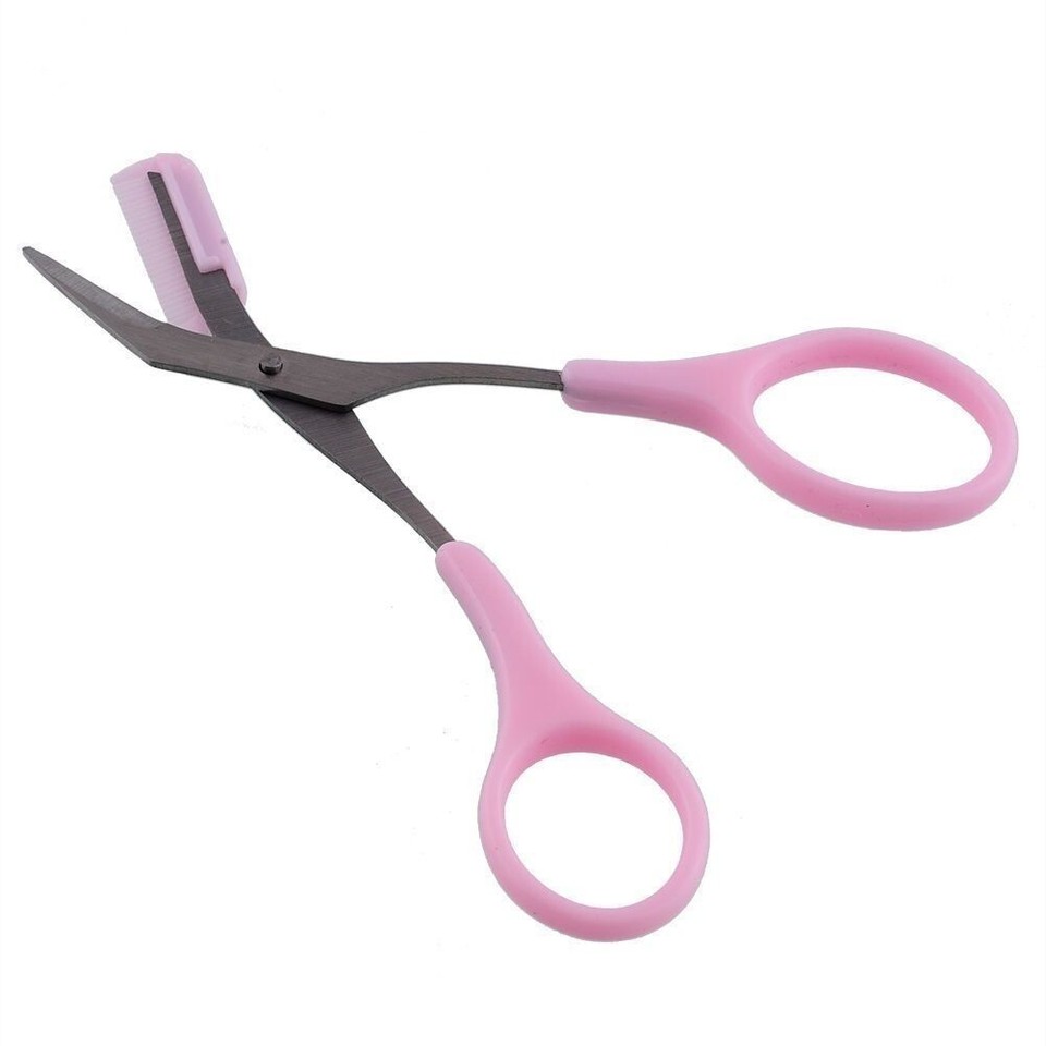 Eyebrow Set Pencil Razor Scissor Stencil Trimmer 3 Shaper Shaping Shape ...