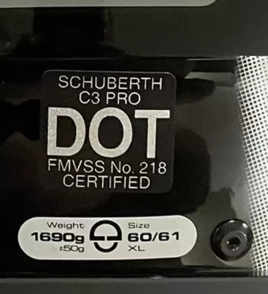 Schuberth C3 PRO DOT helmet decal X1 vinyl stickers stickers ステッ | eBay