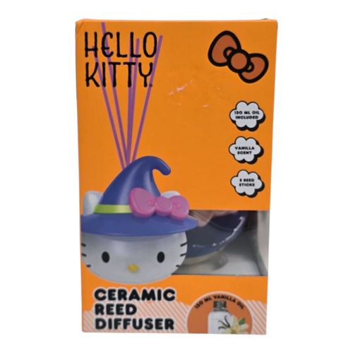 Hello Kitty Ceramic Reed Diffuser Halloween Witch Hat Vanilla Scent 5 ...