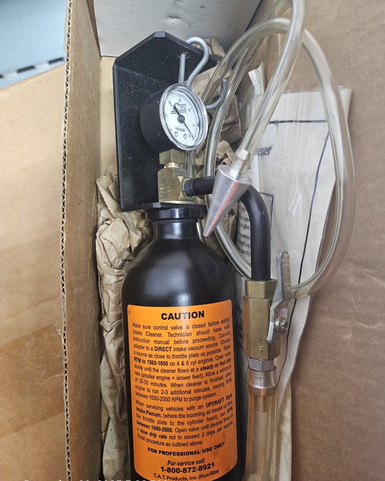 Run-Rite 9600 Fuel System, Intake Cleaner & VACUUM Tester Tool | eBay