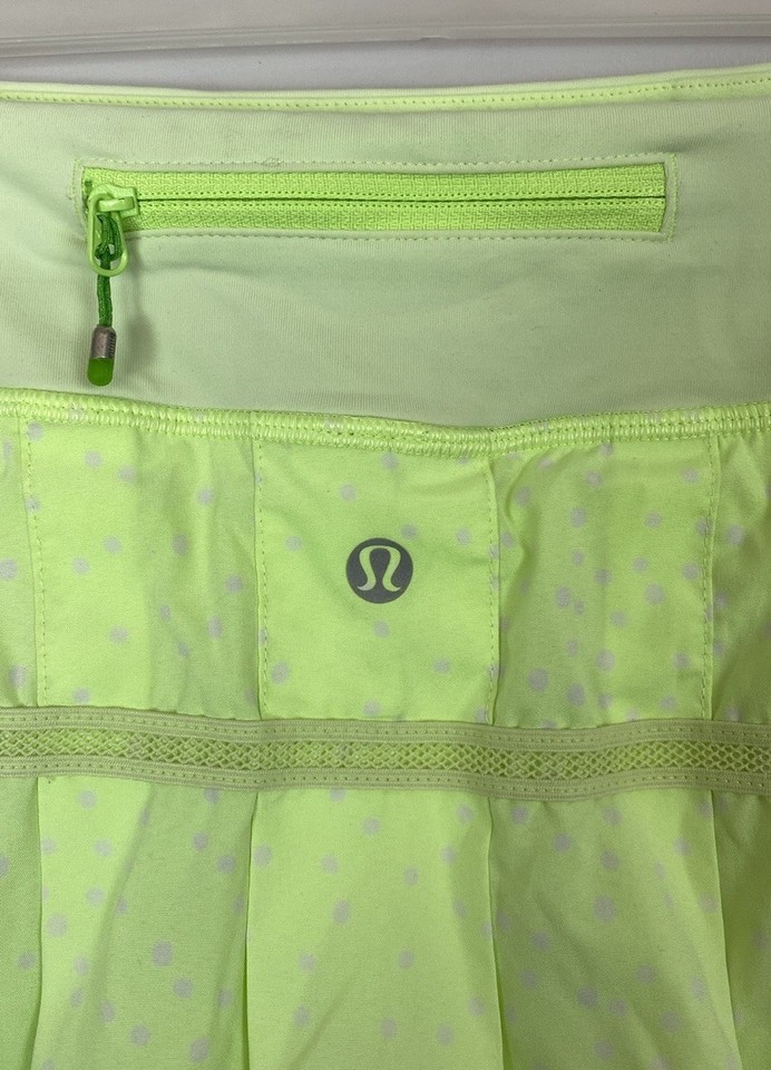 Lululemon Run Pace Setter Skirt Petite Dot Faded Zap Lined Women’s 8 | eBay