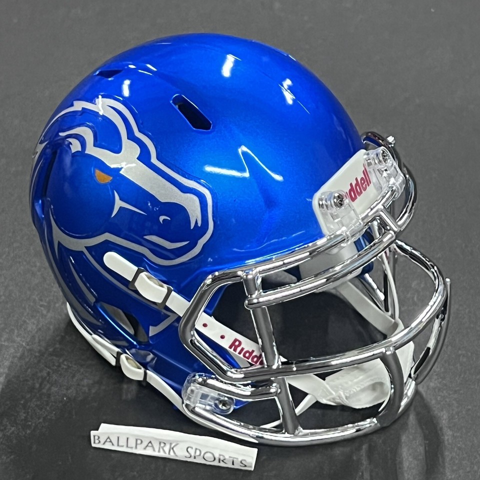 Boise State Broncos Speed Mini Helmet Riddell NCAA Blue 2024 Chrome ...