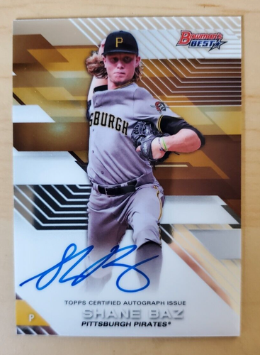 2017 Bowman's Best Shane Baz Prospect Autograph #B17-SB Pirates | eBay