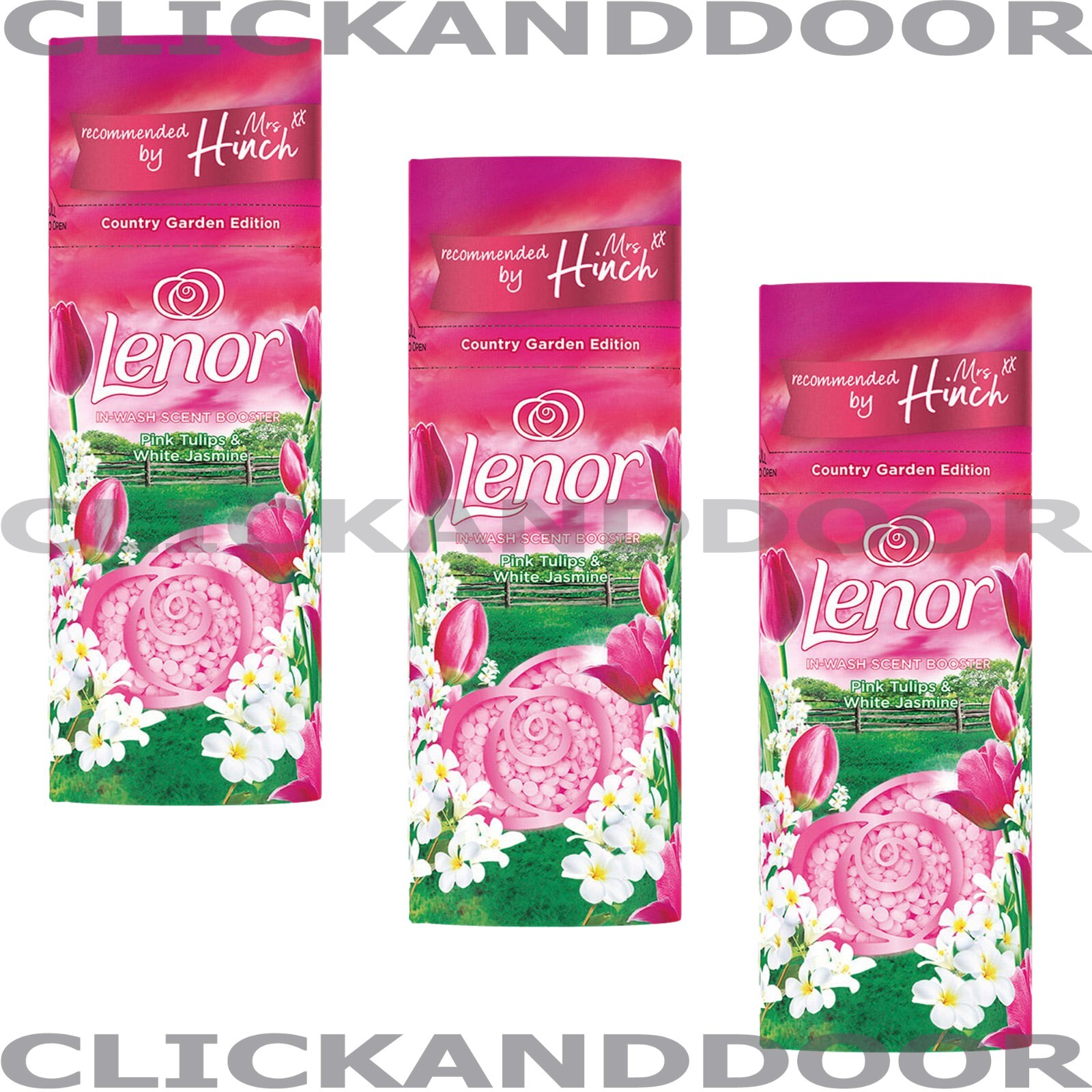 3 X Lenor Laundry Perfume In-Wash Scent Booster Beads Shake & Sniff Non ...
