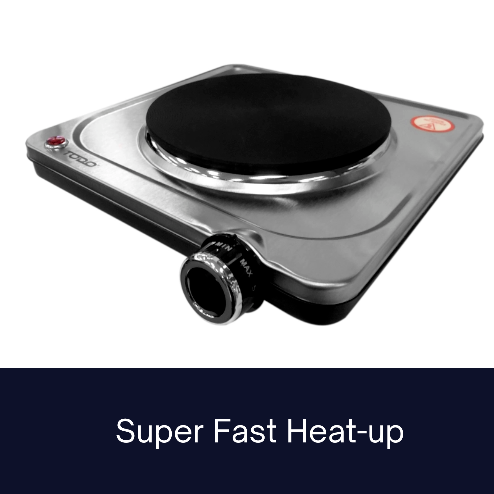 Electric Stove 1500W Hotplate Single Hot Plate Cooktop Burner Cooker ...