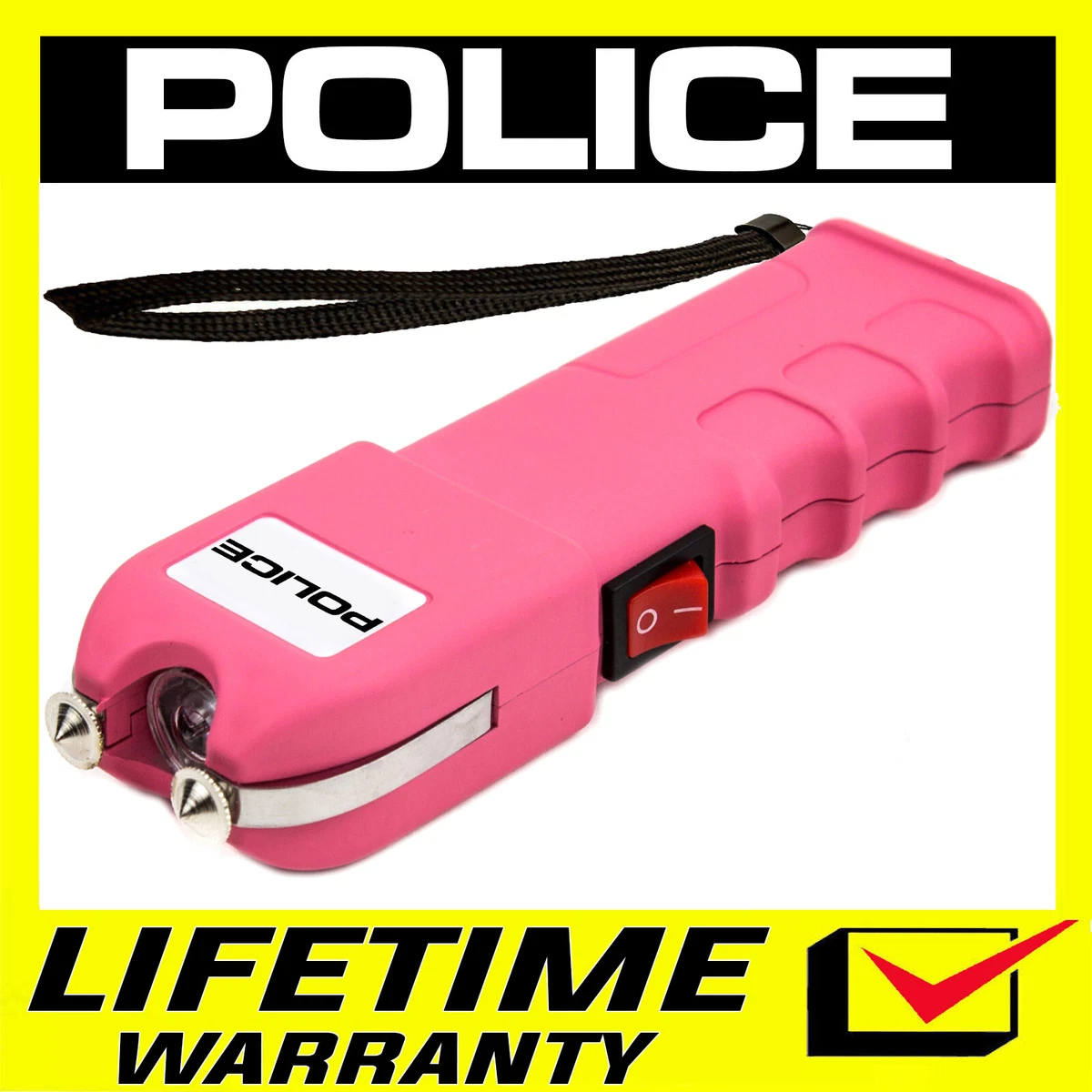 Pink Flashlight Taser Rechargeable