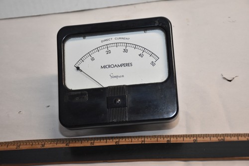 Simpson SK-525-1 DC Microamperes Panel Meter 0-50 vintage | eBay