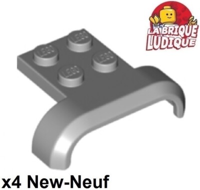 Lego 4x Vehicle Mudguard 4x3x1 Arch Curved Gray/Light B Gray 28326 | eBay