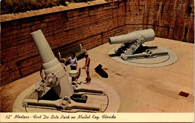 Postcard Florida - 12" Mortars Fort De Soto Park on Mullet Key - Posted ...