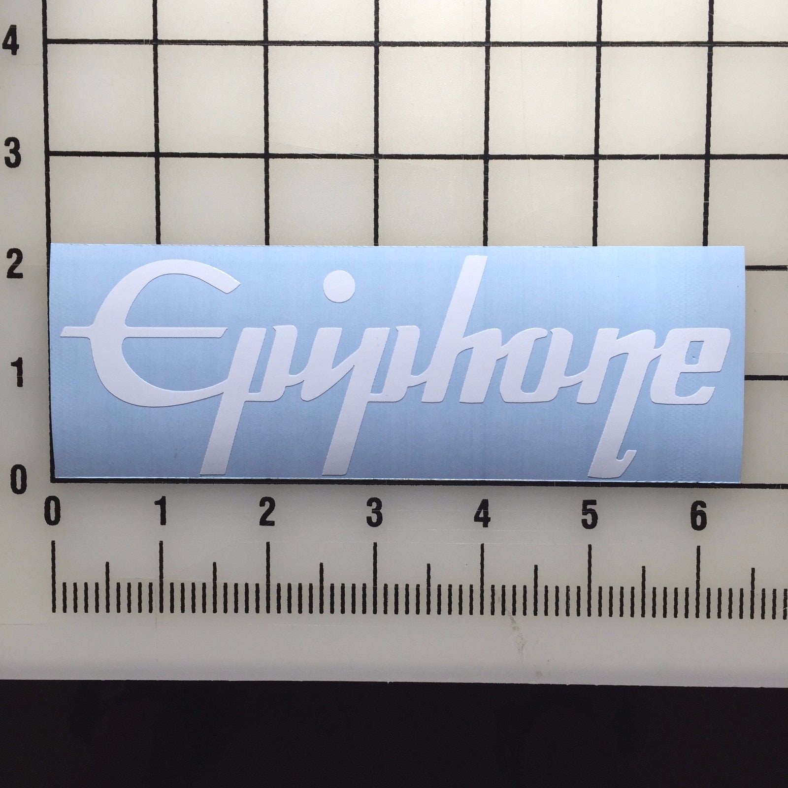 Epiphone Logo 6" Wide White Vinyl Decal Sticker - BOGO | eBay