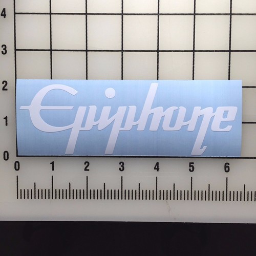 Epiphone Logo 6" Wide White Vinyl Decal Sticker - BOGO | eBay
