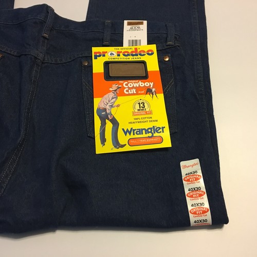 Wrangler Mens Pro Rodeo Competition Cowboy Cut Jeans Sz 40X30 NWT ...