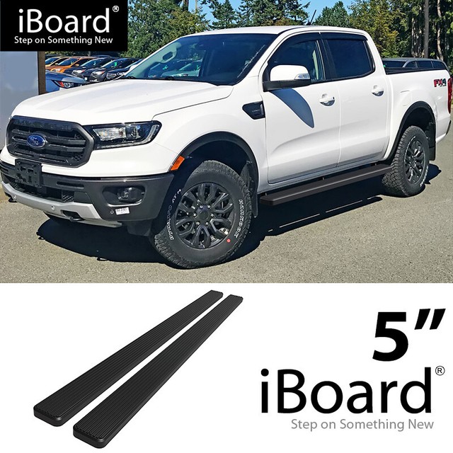 iBoard Running Board Black 5" Fit Ford Ranger SuperCrew Cab 19-20 | eBay