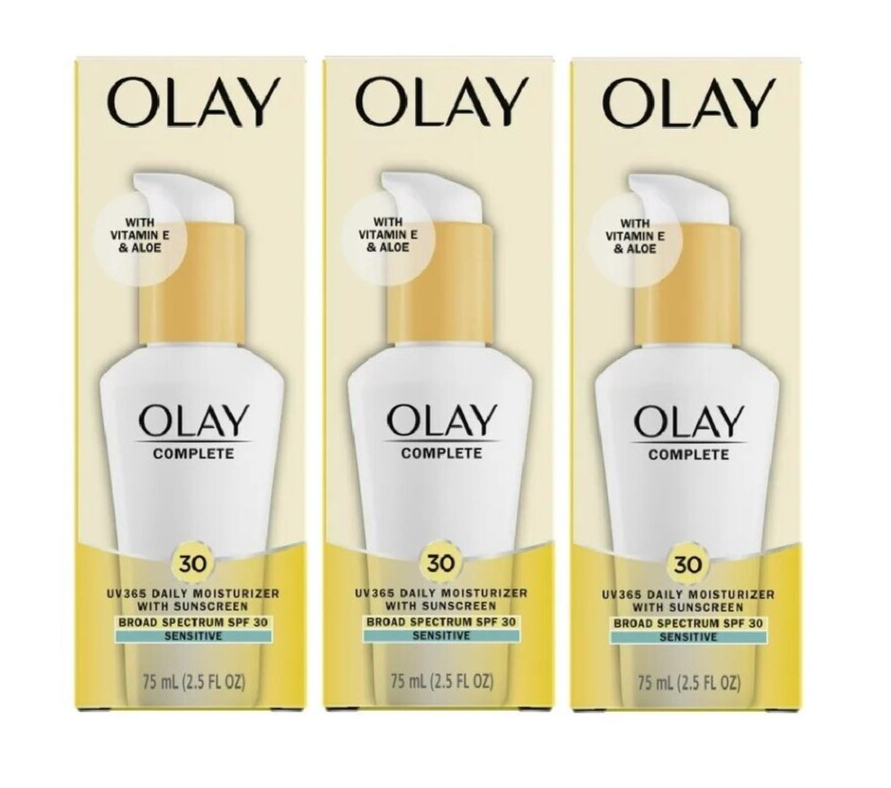 Olay Complete Daily Facial Moisturizer, SPF 30, 2.5oz 3 Pack EXP05/24 ...