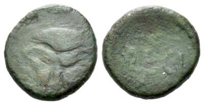Ancient Greek Coin: Bruttium, Rhegium c. 450-425 B.C., Æ11, Ex: Clain ...