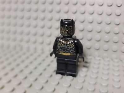 LEGO Black Panther sh477 Erik Killmonger Golden Jaguar Minifigure Good ...