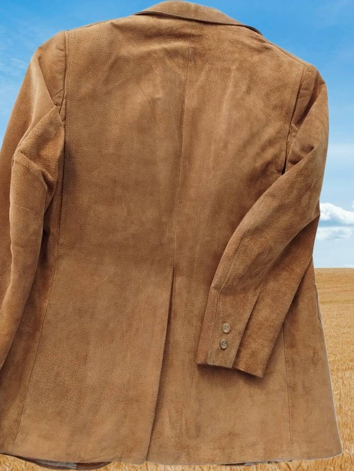 Robert Lewis vintage 42R leather-suede Blazer-Sport coat, retro western ...