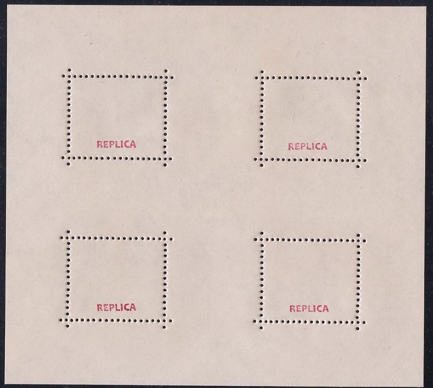 1934 JAPAN Establishment of Communication SS Block MNH Reproduction ...