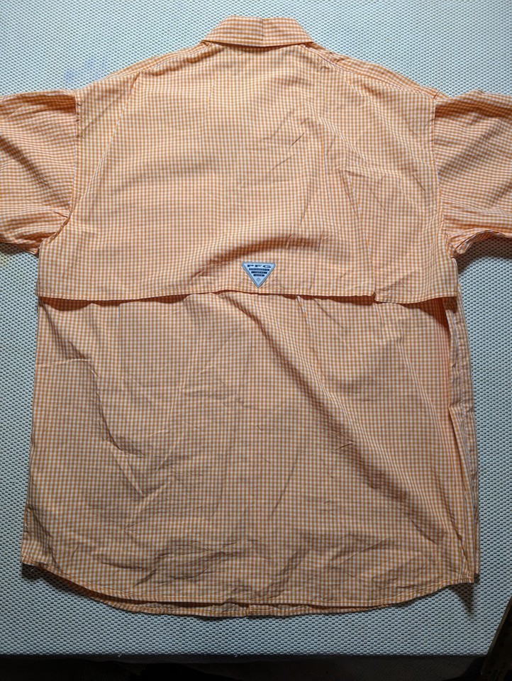 Columbia PFG Super BoneHead Tennessee Vols Orange Vented Fishing Shirt ...