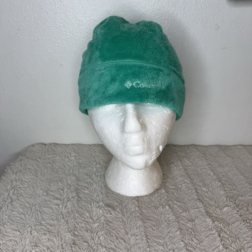 Columbia Green Fuzzy Soft Omni-heat Beanie Stocking Cap Hat Women’s ...