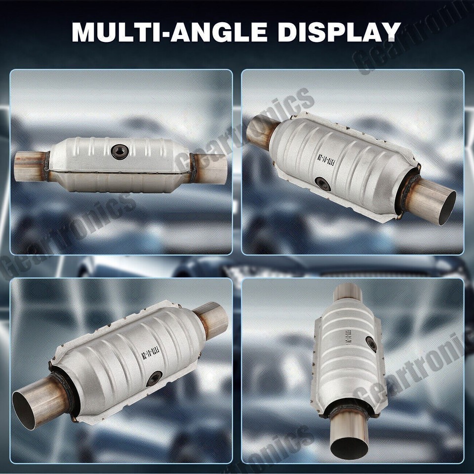 2PCS Weld-On 2.5" UNIVERSAL Three-way Catalytic Converter Cat Fast ...