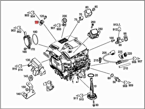Genuine MERCEDES Position sensor 2709050400 | eBay