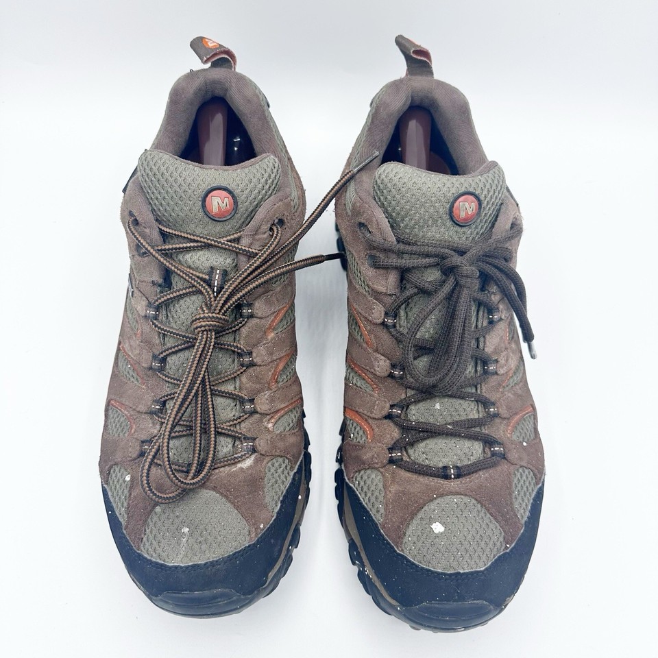 Mens Merrell Moab Hiking Shoes Size 12 M Waterproof Bitter Chocolate J15625 | eBay