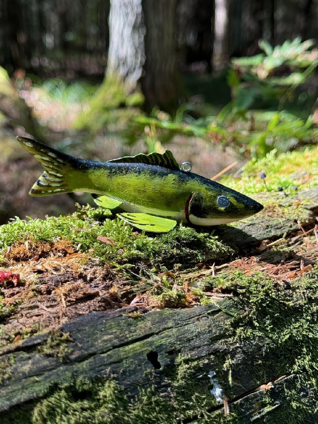 4.5" Ojibwe Fish Decoy TRADITIONAL MUSKY SPEARING DECOY-Walleye | eBay