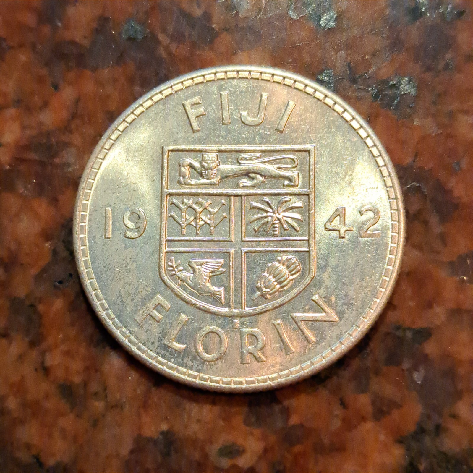 1942-S FIJI 1 FLORIN COIN .900 SILVER - 28.5MM - #B5938 | eBay
