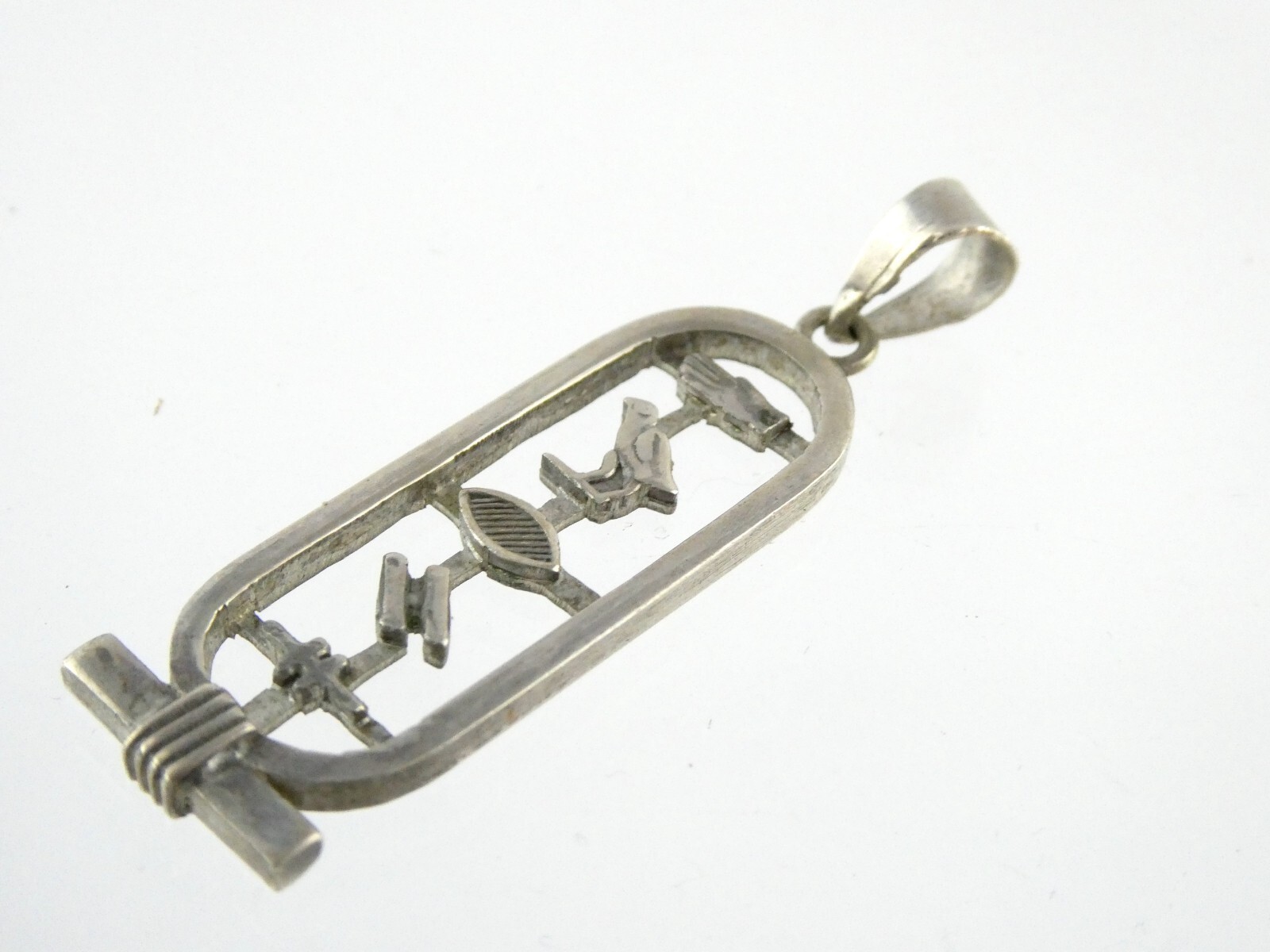 Vintage Sterling Silver Egyptian Assay Mark Cartouche… - Gem