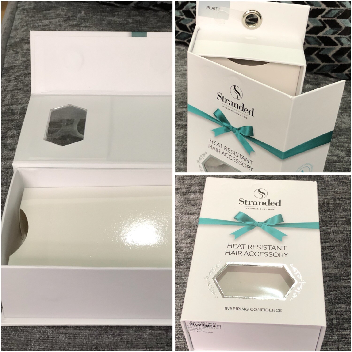 Stranded Hair Plait Chunky Clipped Braid Hairband Braided Headband ...