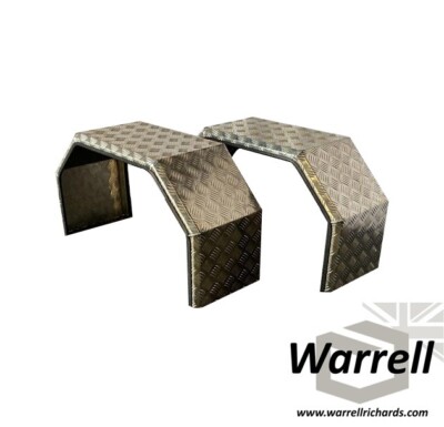 ALUMINIUM CHEQUER MUD GUARDS WHEEL ARCH HGV TRUCK TRAILER TOOL STORAGE ...