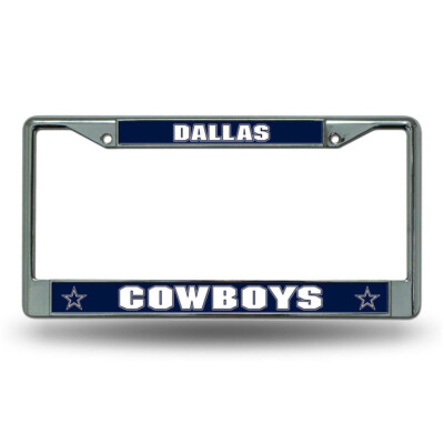 New NFL Dallas Cowboys Car Truck Chrome Metal License Plate Frame | eBay