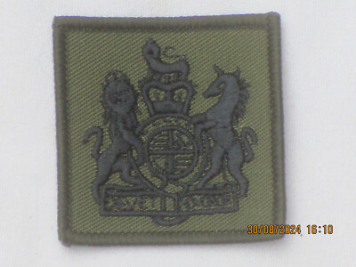 Rank Badge; Warrant Officer 1, RSM, Black/Olive, 50 X 55 Mm, Helmet ...