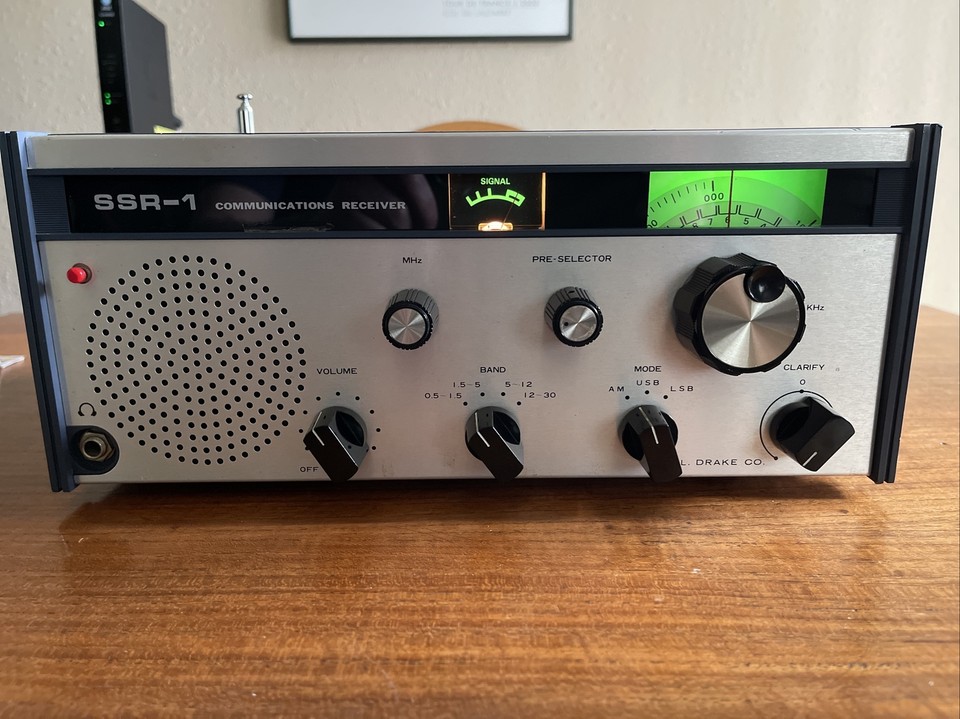 Vintage Drake SSR-1 Shortwave Ham AM/SSB/CW Radio Communications ...
