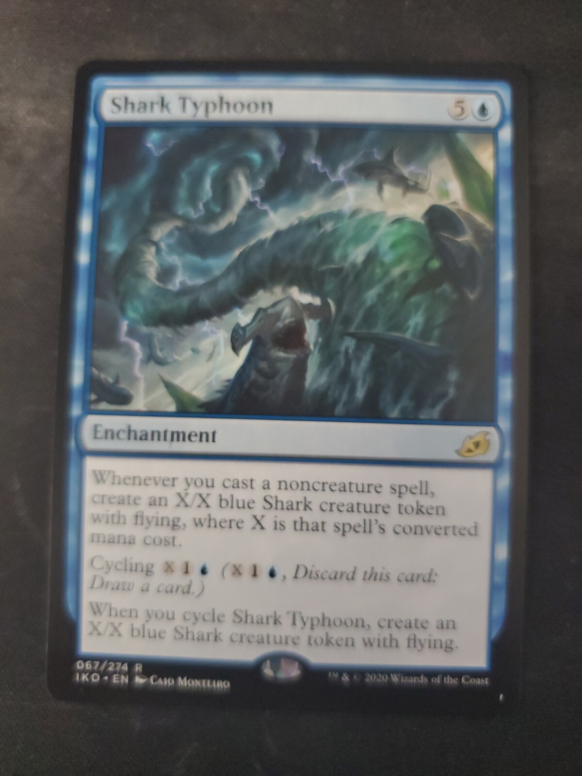 Shark Typhoon, Ikoria, Magic the Gathering 067/274, Rare, Regular MTG ...
